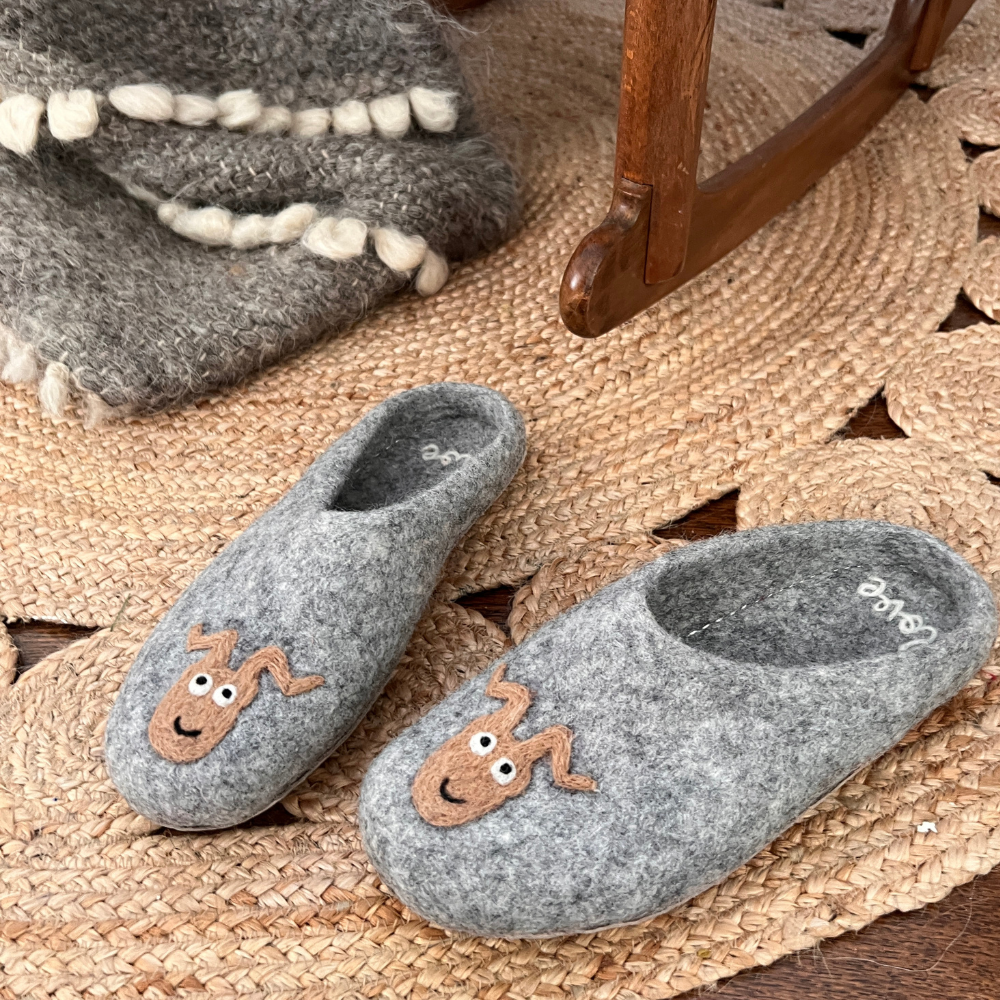 Handmade Organic Wool Slippers – Hustle & Blush